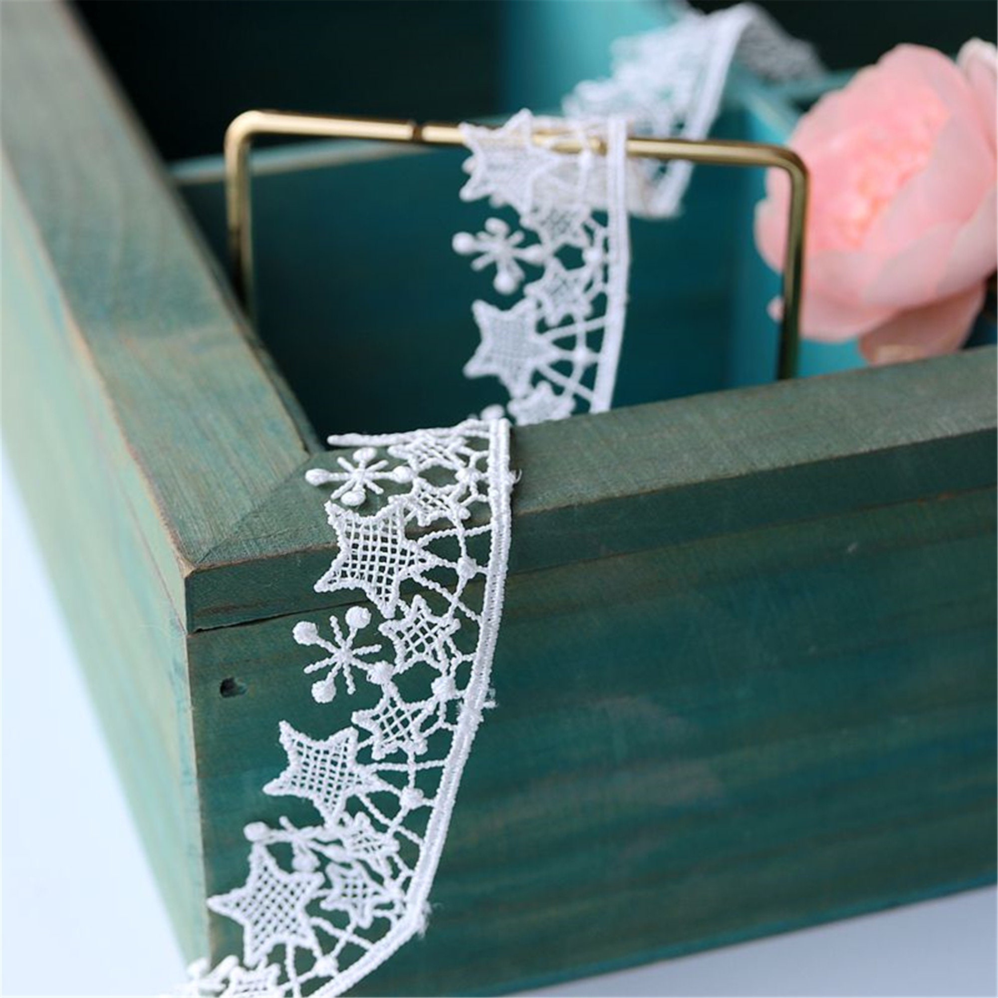 Beautiful Star Lace Trim Venice Star Lace Ribbon Trim for DIY Bridal ...