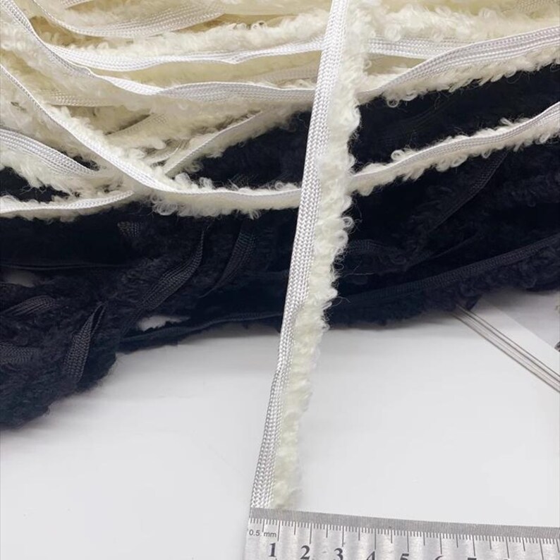 0.59" Wide Shinny Fluffy Trim, Solid Color Trim for Doll Dress, Collar ...