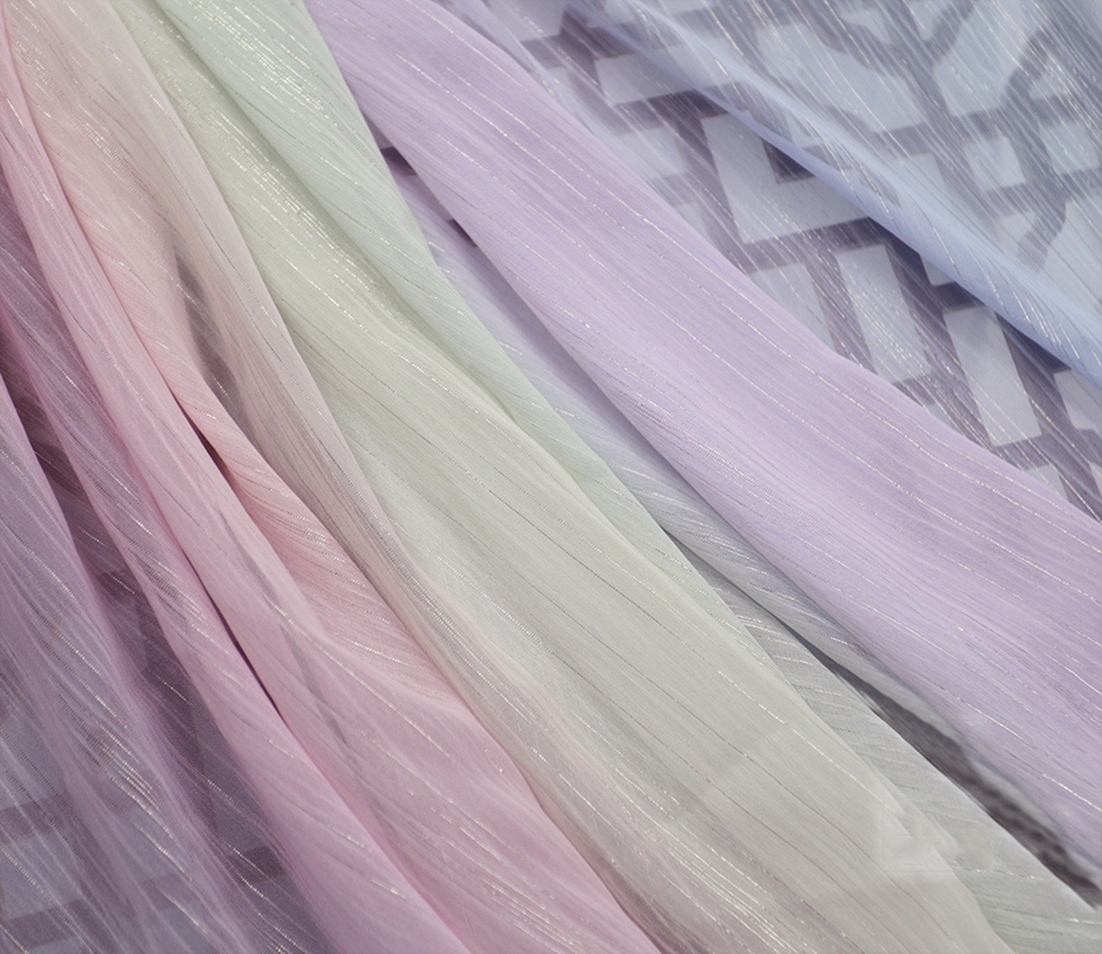 Ombre Chiffon Lace Fabric Gradient Fabric with Shinny Thread | Etsy