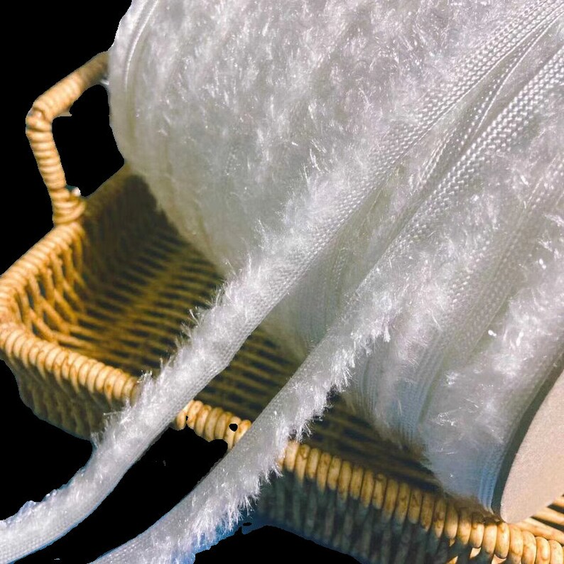 0.59" Wide Shinny Fluffy Trim, Solid Color Trim for Doll Dress, Collar ...