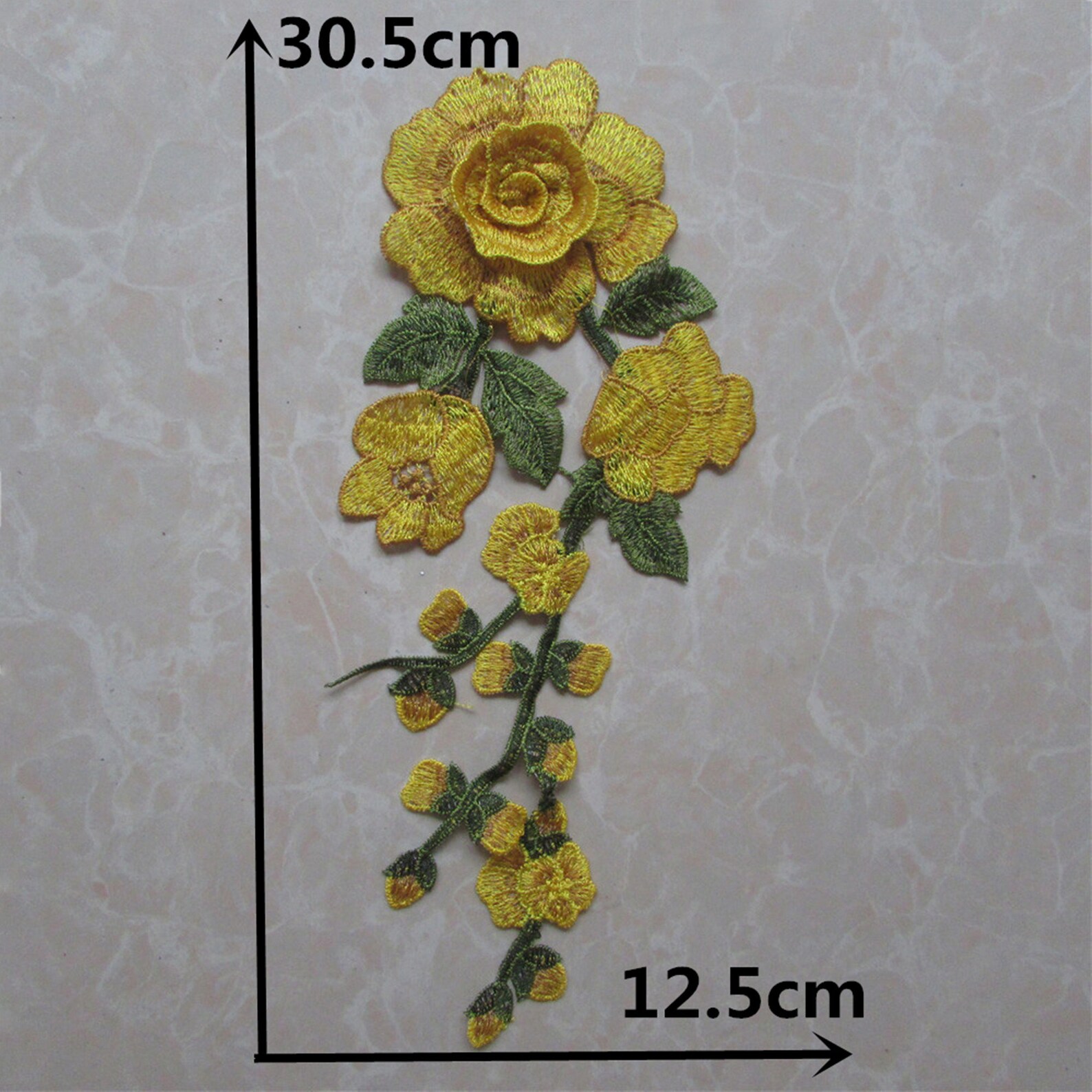 Elegant Rose Floral Lace Applique Rose Flowers Embroidery | Etsy