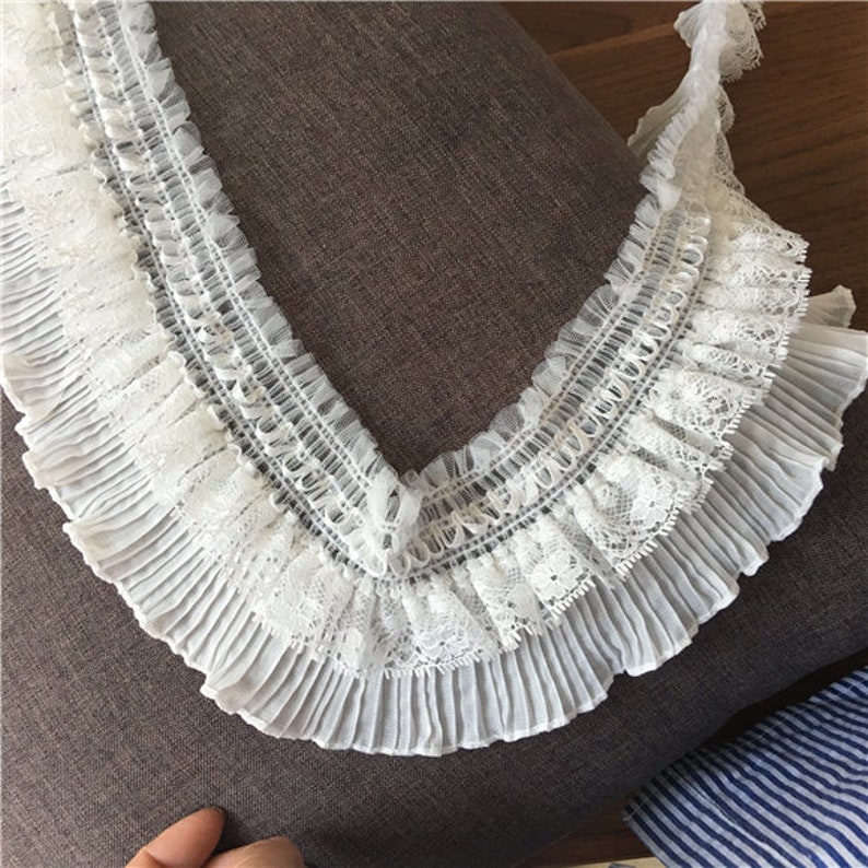 Graceful Stretch Lace Trim Elegant Ruffle Lace Trim for - Etsy
