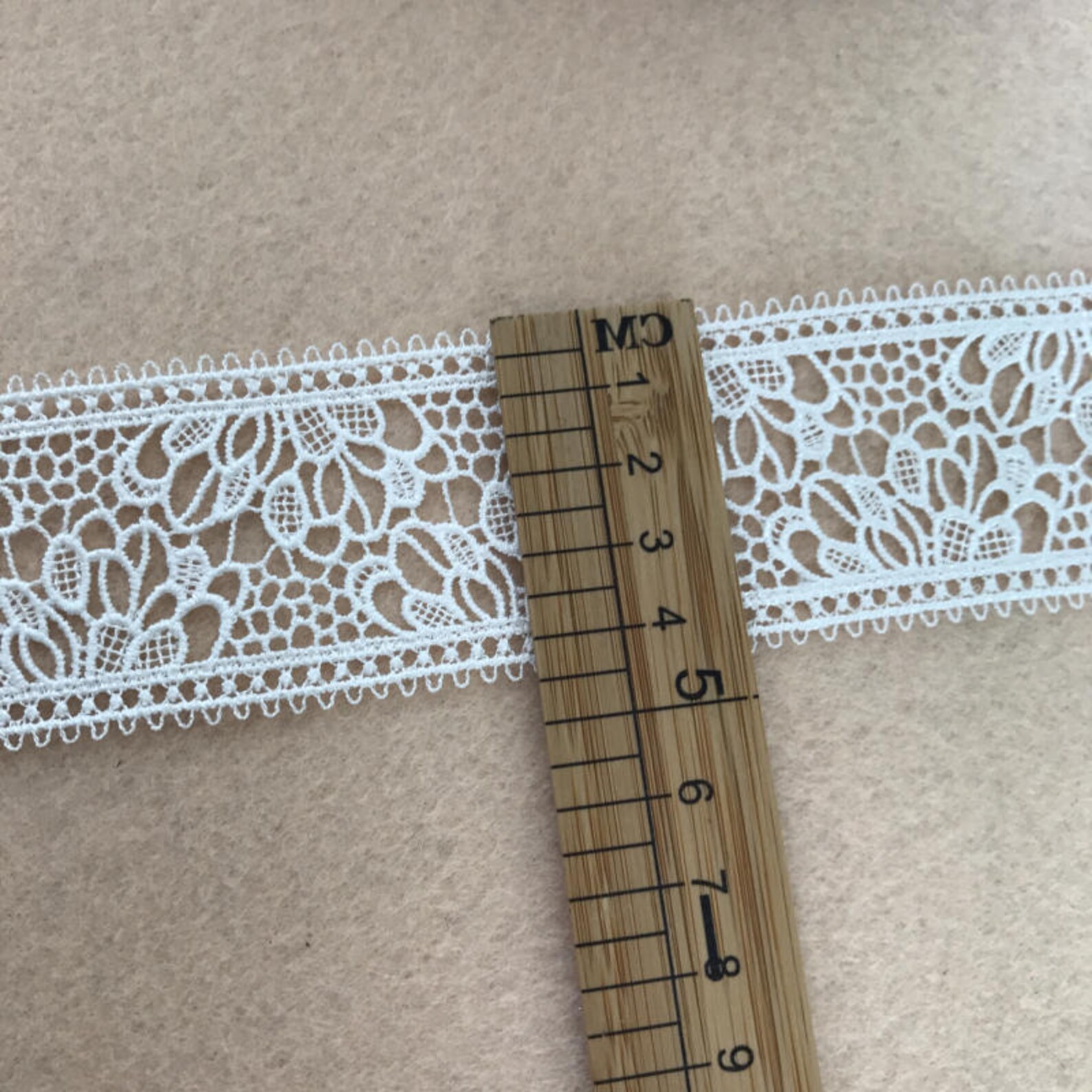 Wedding Bridal Dress Edge Trim in White Floral Lace Trim for - Etsy