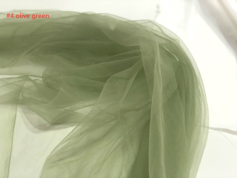 Green Tulle Fabric, 59" Wide Soft Tulle Lace Fabric for Skirts, Tutu ...