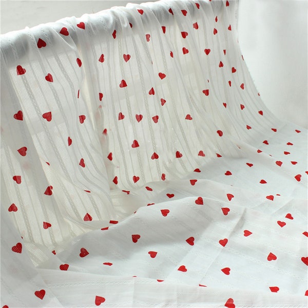 Heart Fabric - Etsy