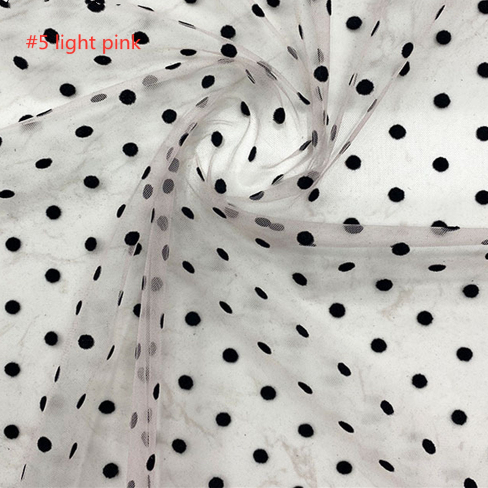 Dot Lace Fabric Gathered Dot Veil Fabric Soft Polka Dot | Etsy