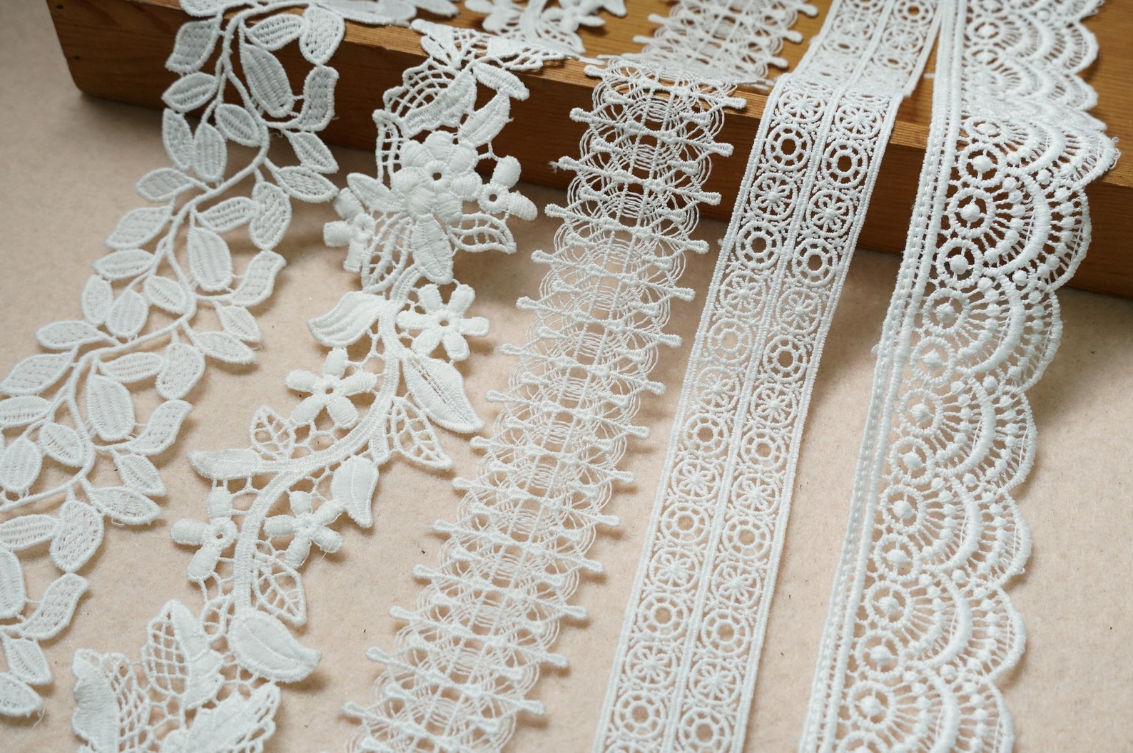 Vintage White Lace Trim Bridal Lace Trim Venice Lace Trim | Etsy