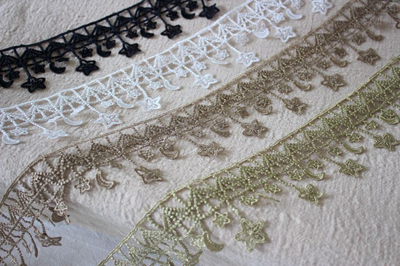 Star Moon Lace Trim,venice Lace Trim, Star Tassel Fringe Lace Trim for ...