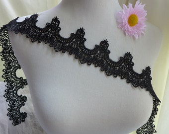 Black Lace Trim - Etsy