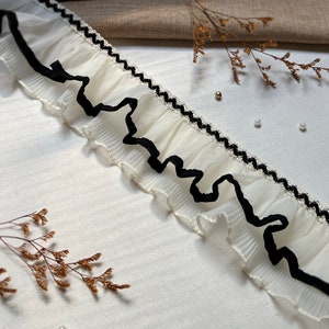 Cute Ruffled Lace Trim, 2 Layers Lace Trim for Dress, Costume Design ...