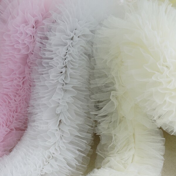 Ruffled Tulle Trim - Etsy