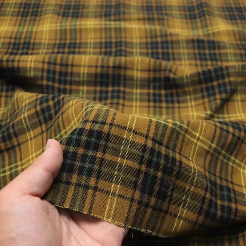 Plaid Cotton Fabric - Etsy