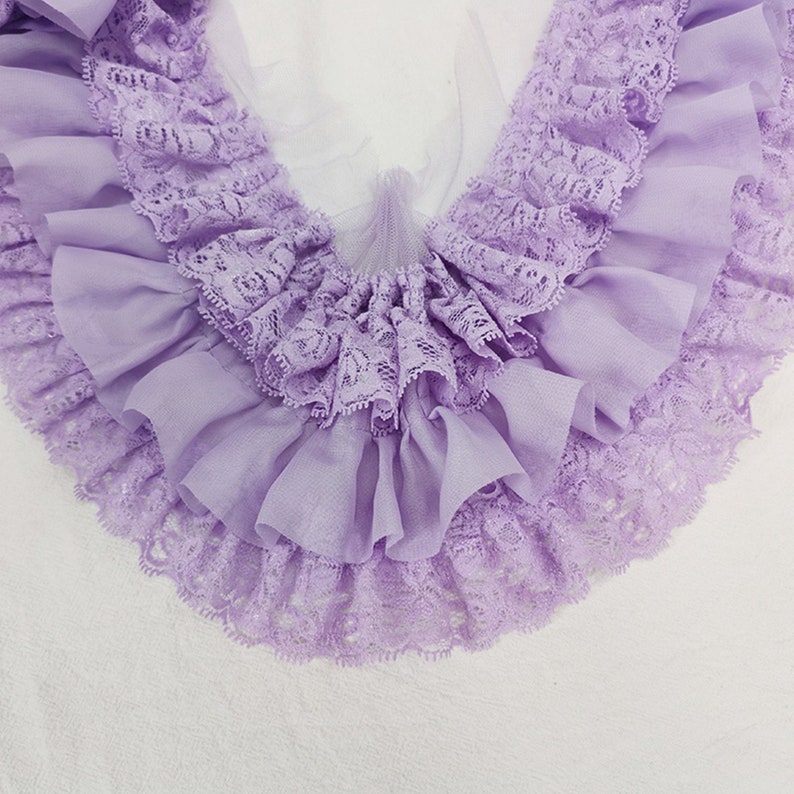Premium Ruffle Lace Trim 3 Layers Ruffled Lace Ruffled - Etsy