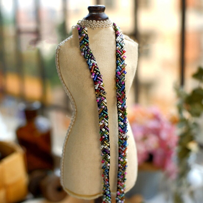 Bridal Beaded Trim Elegant Bead Lace Trim for Wedding Belt | Etsy