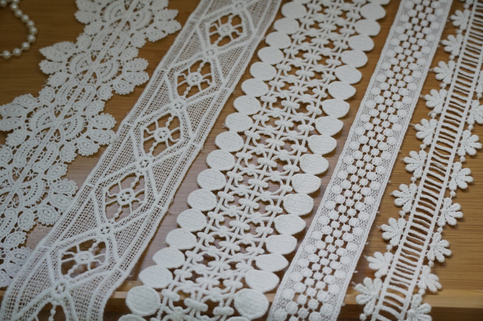 Lace Trimmings Cotton Lace Trim off White Lace 5 Types | Etsy