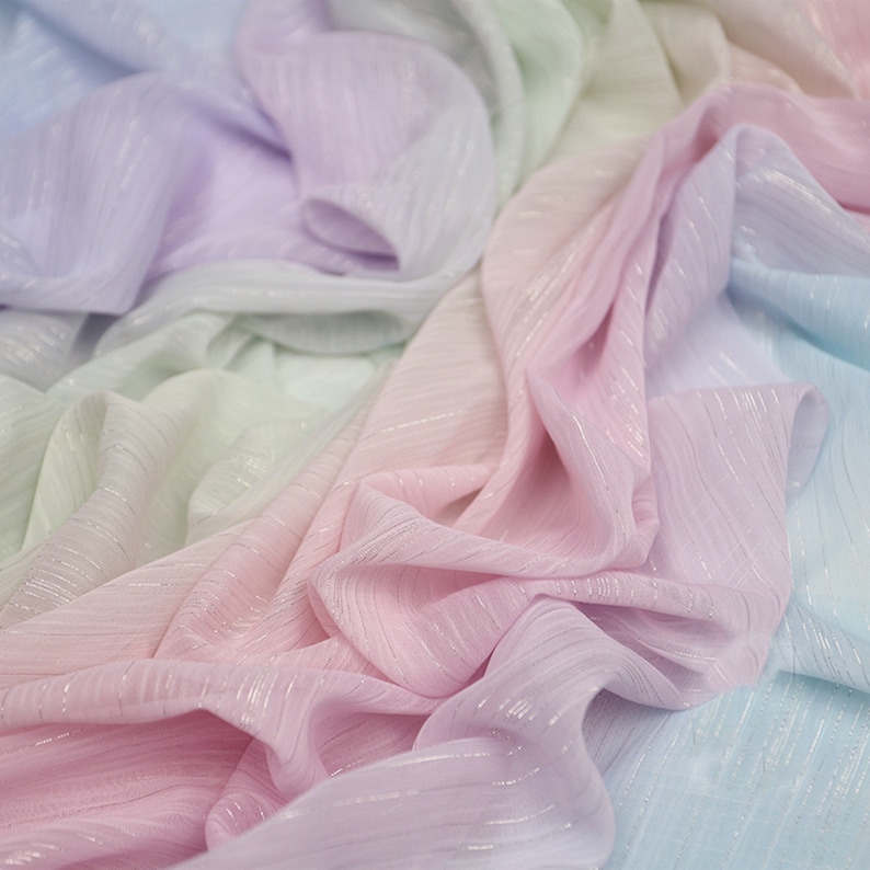 Ombre Chiffon Lace Fabric Gradient Fabric With Shinny Thread - Etsy