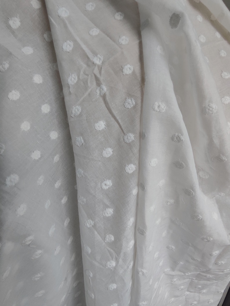 Swiss Dots Embroidered Fabric, Cute Polka Dot Cotton Lace, Dot Jacquard ...