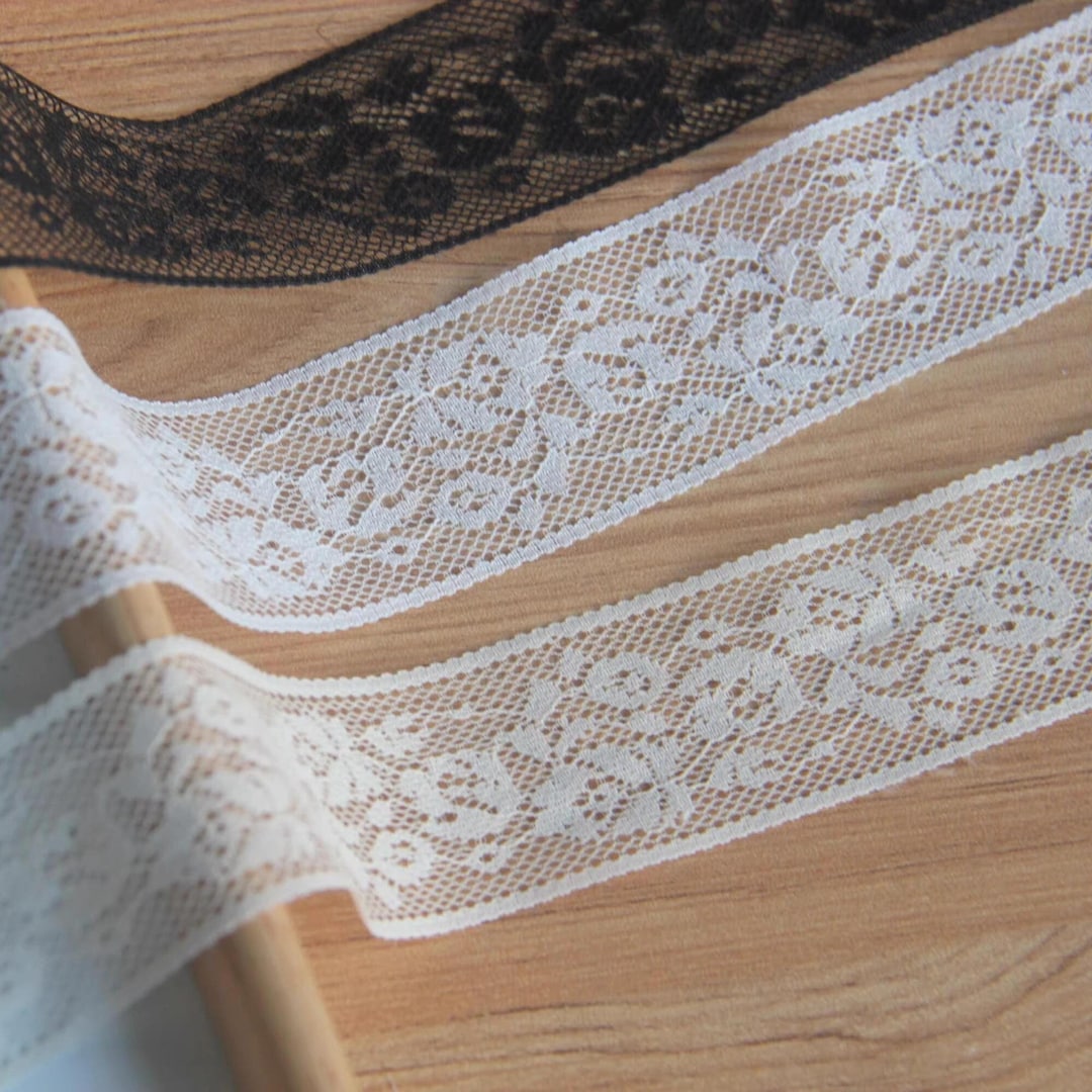 Lovely Straight Edge Lace Trim, Flower Embroidery Lace Trim for Dress ...
