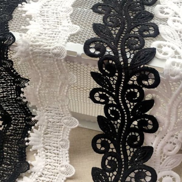 Black Lace Trim - Etsy