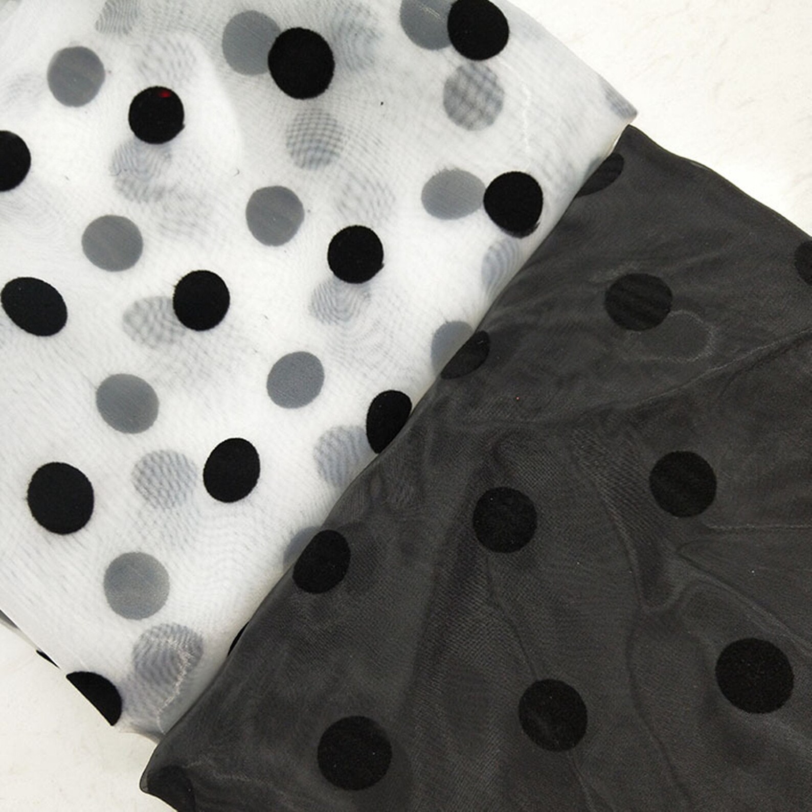 Dotted Fabric Large 2 Cm Polka Dots Organza Lace Fabric - Etsy