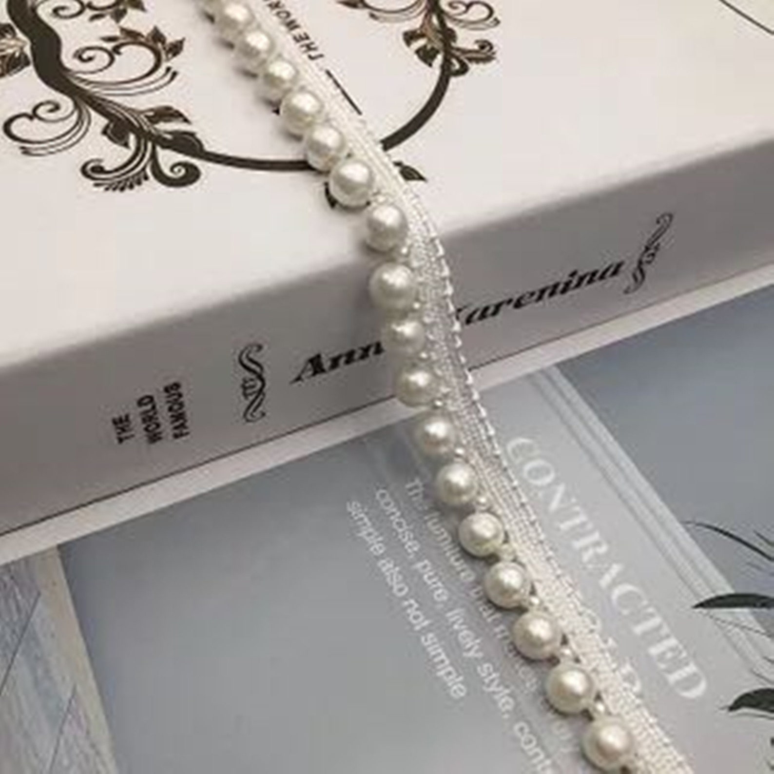 Pearl Trim Pearl Ribbon Pearl Beaded Lace Trim Bridal Sash - Etsy