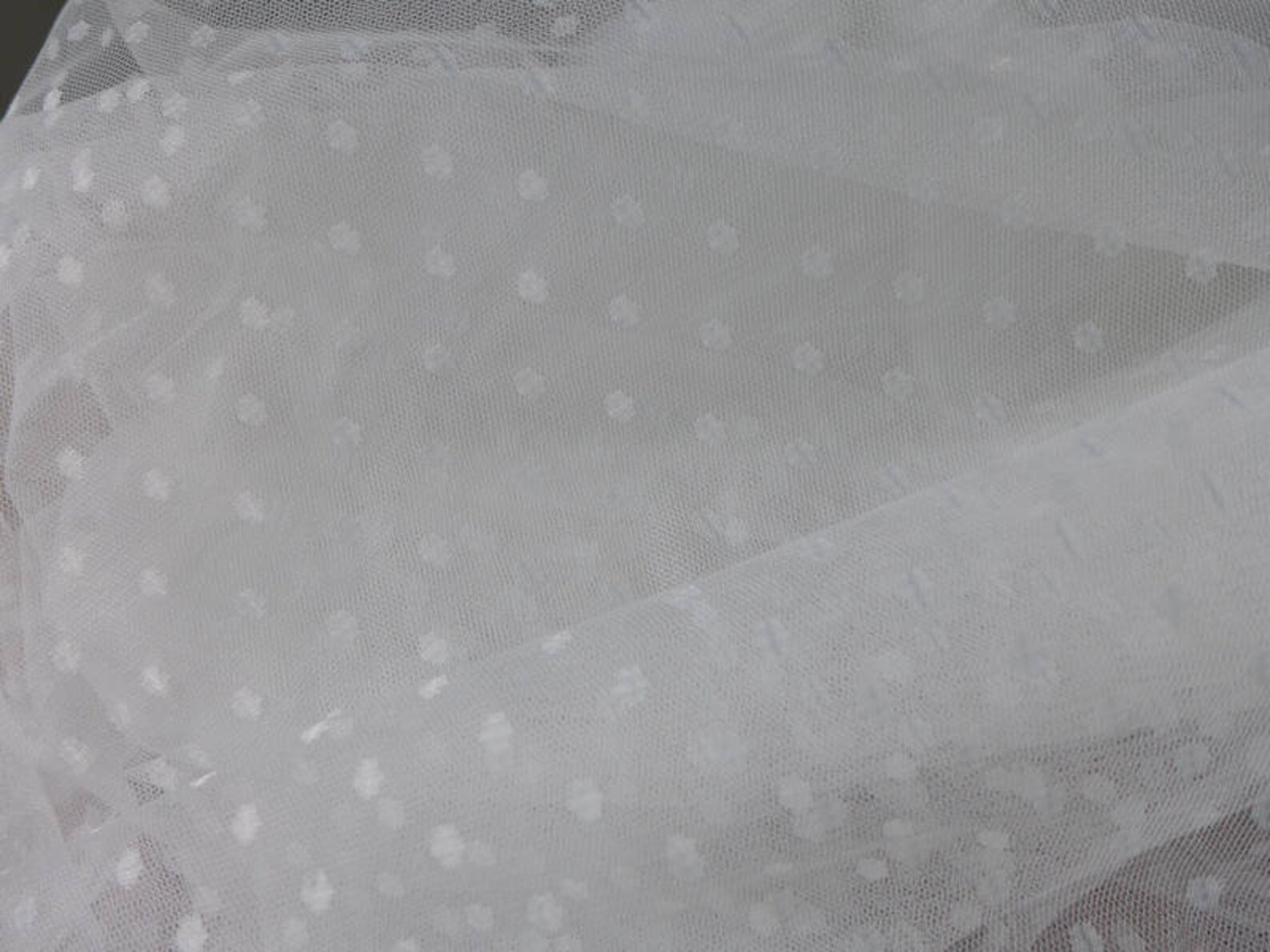 Dotted Fabric Polka Dot Print Tulle Mesh Lace Fabric Soft - Etsy