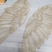 Rose Gold Wing Applique, Angel Wing Embroidery Organza Applique, Pair ...