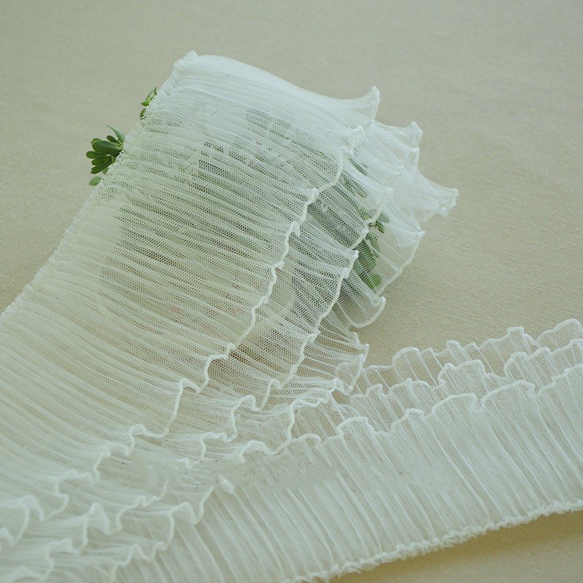 3 Layers ruffle lace trim ruffled lace trim decorative lace | Etsy