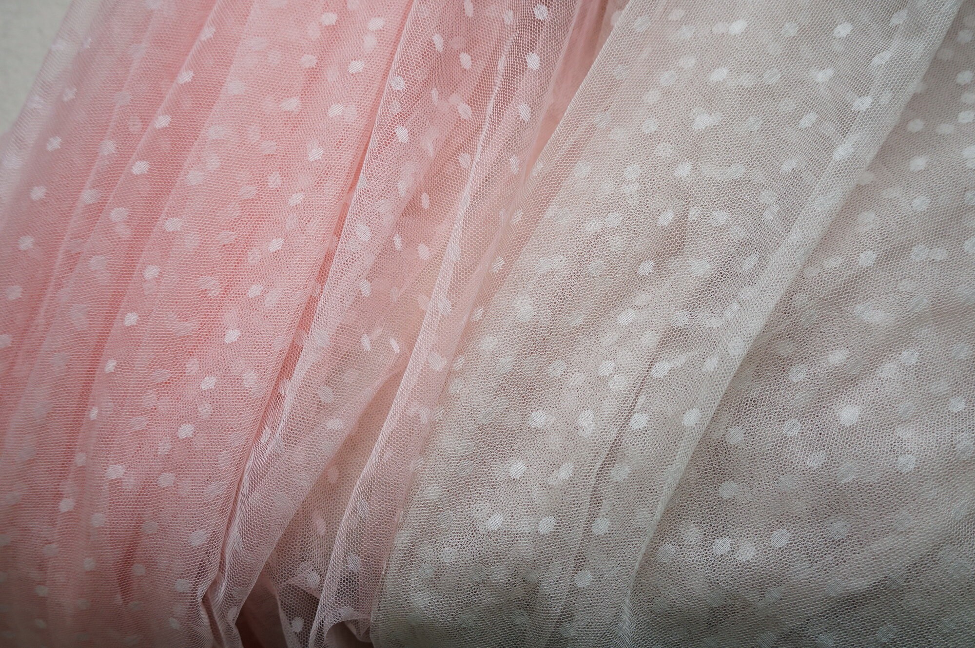 Soft Dot Tulle Lace Fabric Polka Dot Print Tulle Mesh Lace | Etsy