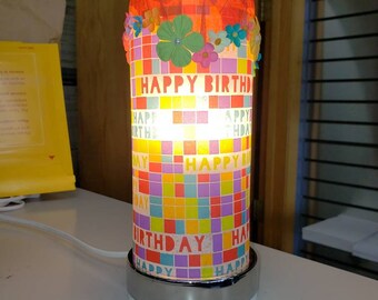 Happy Birthday Lamp - Etsy