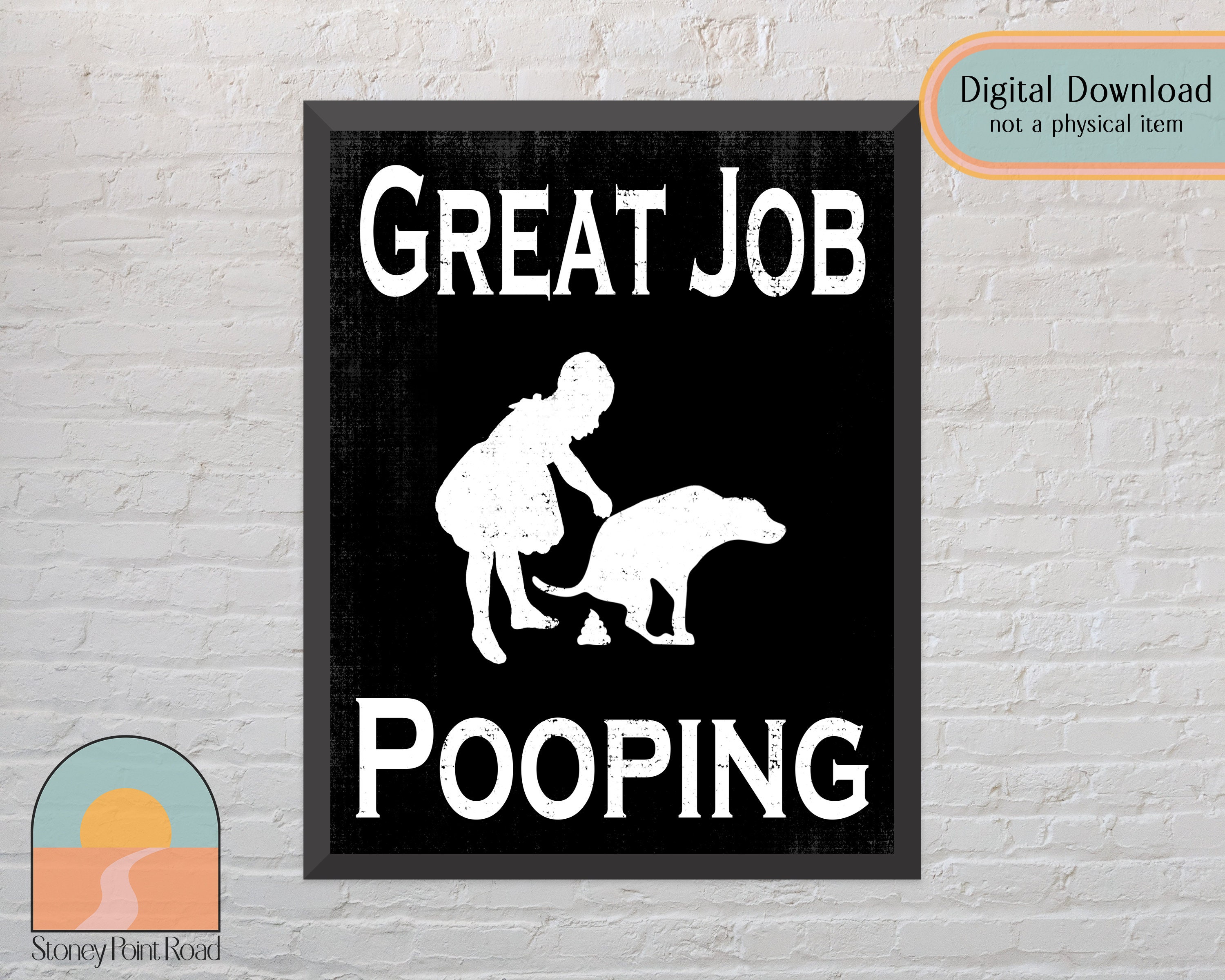 Dog, Bathroom Wall Decor, Dog Wall Art, Funny Bathroom Signs, Dog Print ...