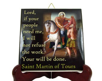 Catholic Saints Quotes St Martin of Tours Ceramic Tile - Etsy