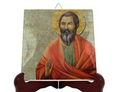 Saint Matthias Icon on Ceramic Tile Catholic Saints Serie - Etsy