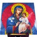 Christian Icon Our Lady Unfading Flower Religious Icon on Tile Virgin ...