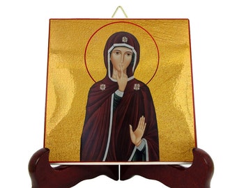 Our Lady of Silence Icon Tile - Etsy