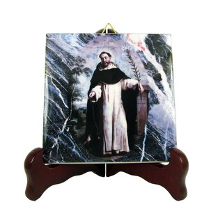 Saint Dominic Icon on Tile - Santo Domingo De Guzmán - St Dominic Gift ...