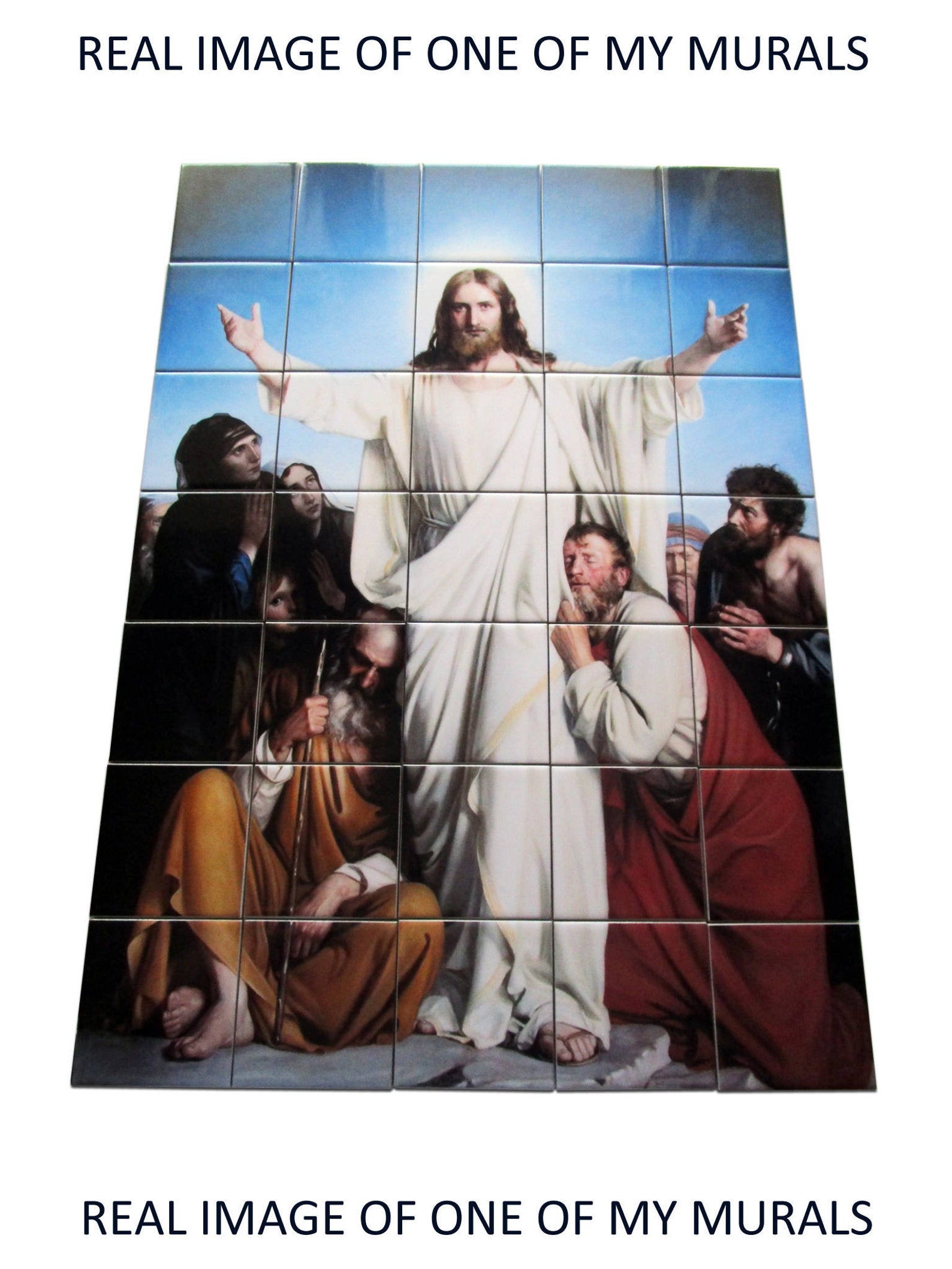 The Last Supper Tile Mural Religious Wall Art Big Size | Etsy