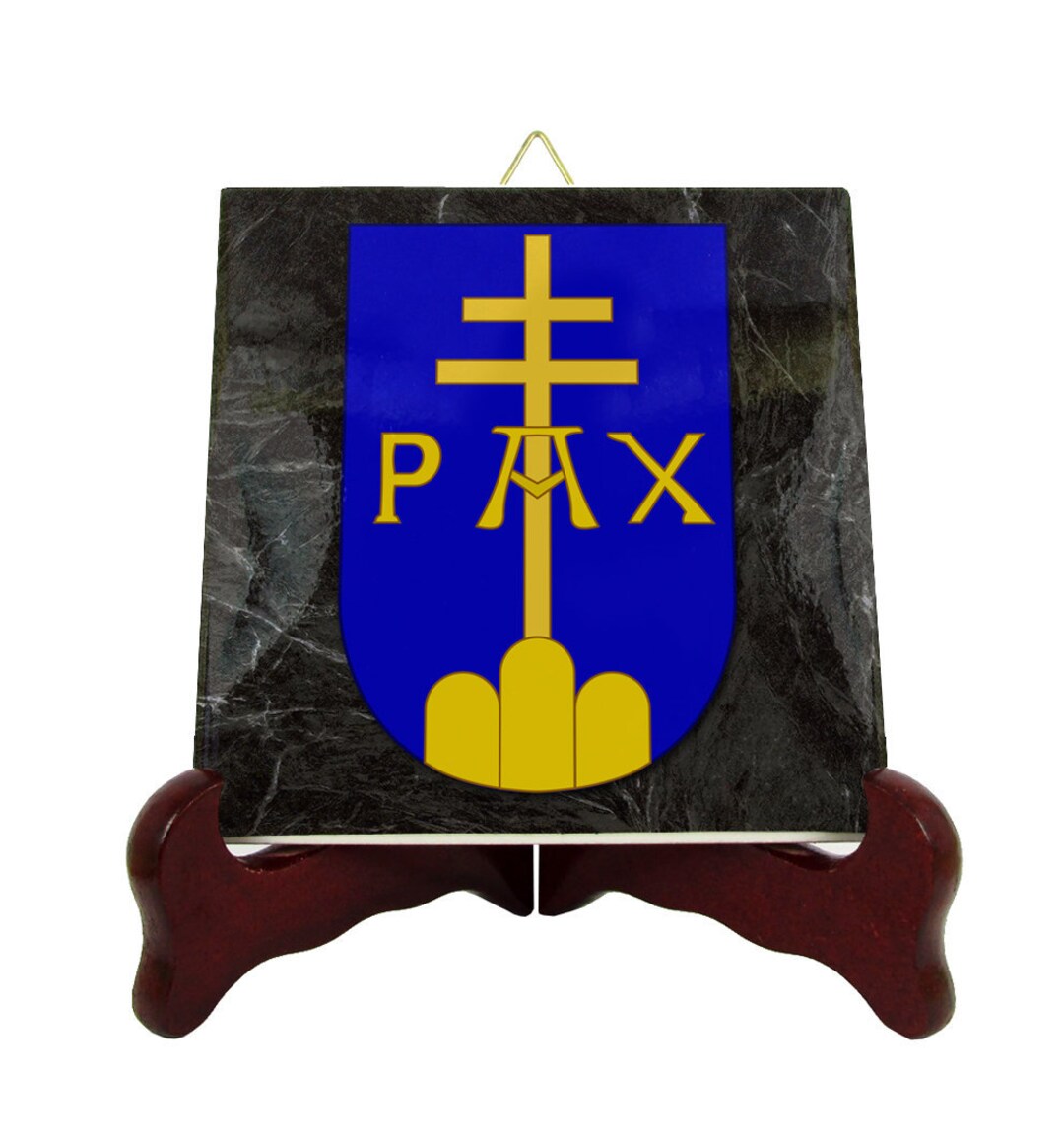 Order of Saint Benedict Coat of Arms Ceramic Tile Benedictines ...