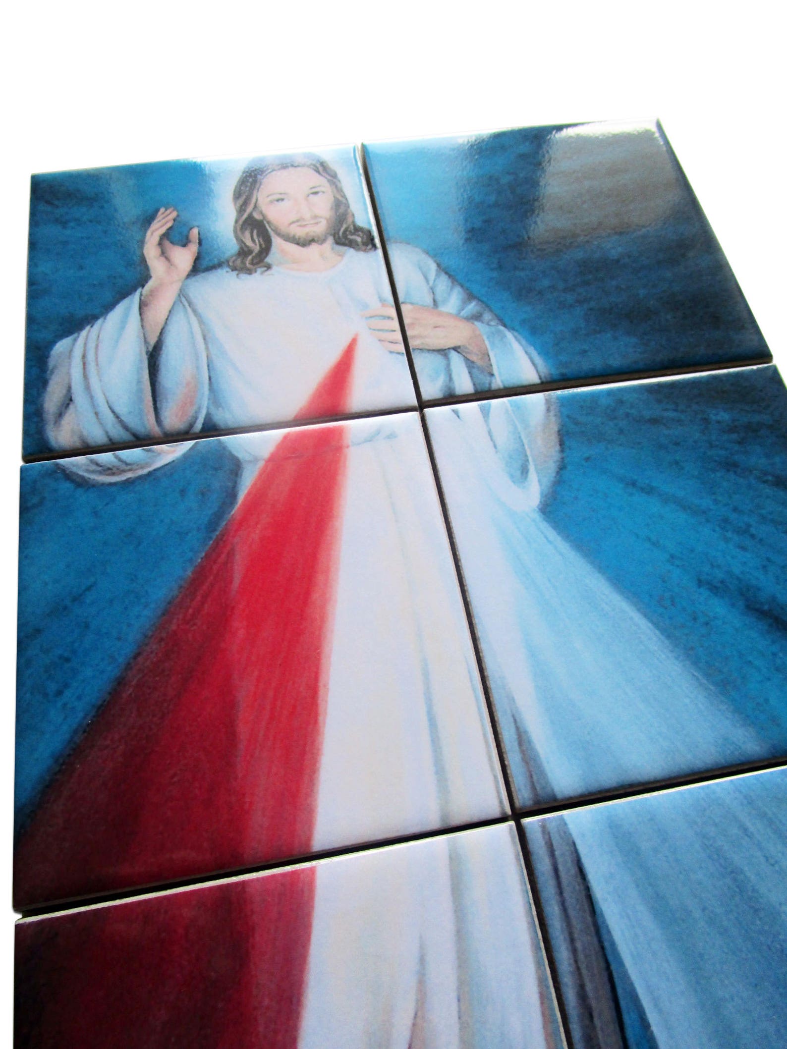Jesus of Divine Mercy catholic wall art mosaic for prayer | Etsy