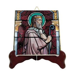 Saint Irenaeus of Lyons: Catholic Icon on Ceramic Tile, Handmade in ...