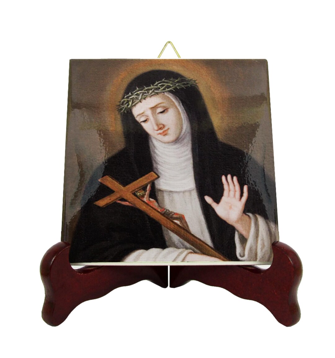 Saint Angela of Foligno Icon: Handmade Catholic Saints Art Tile - Etsy
