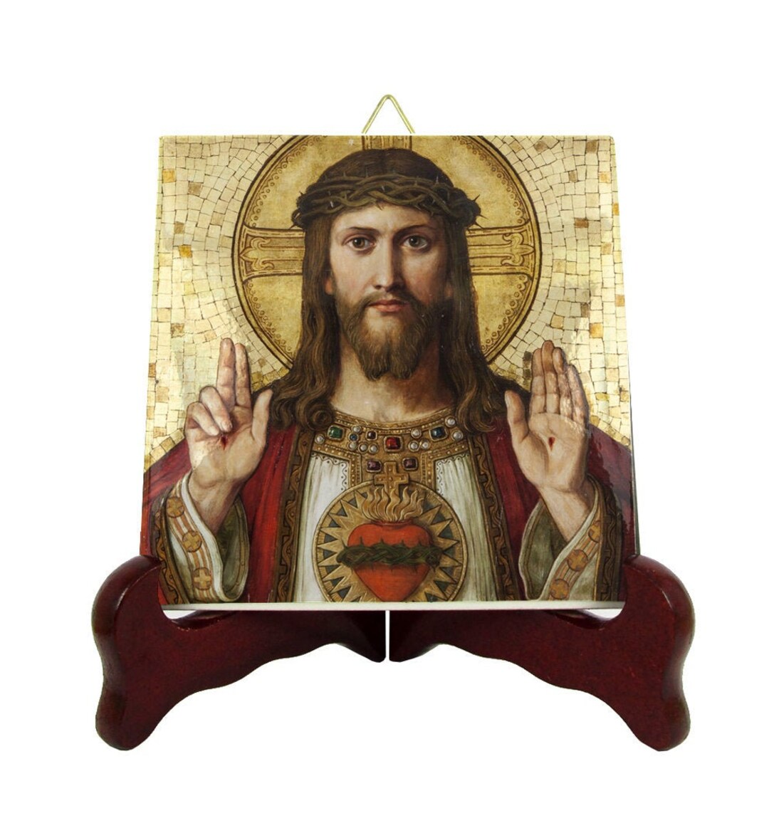 Religious Art Christ Pantocrator Sacred Heart of Jesus Religious Icons ...