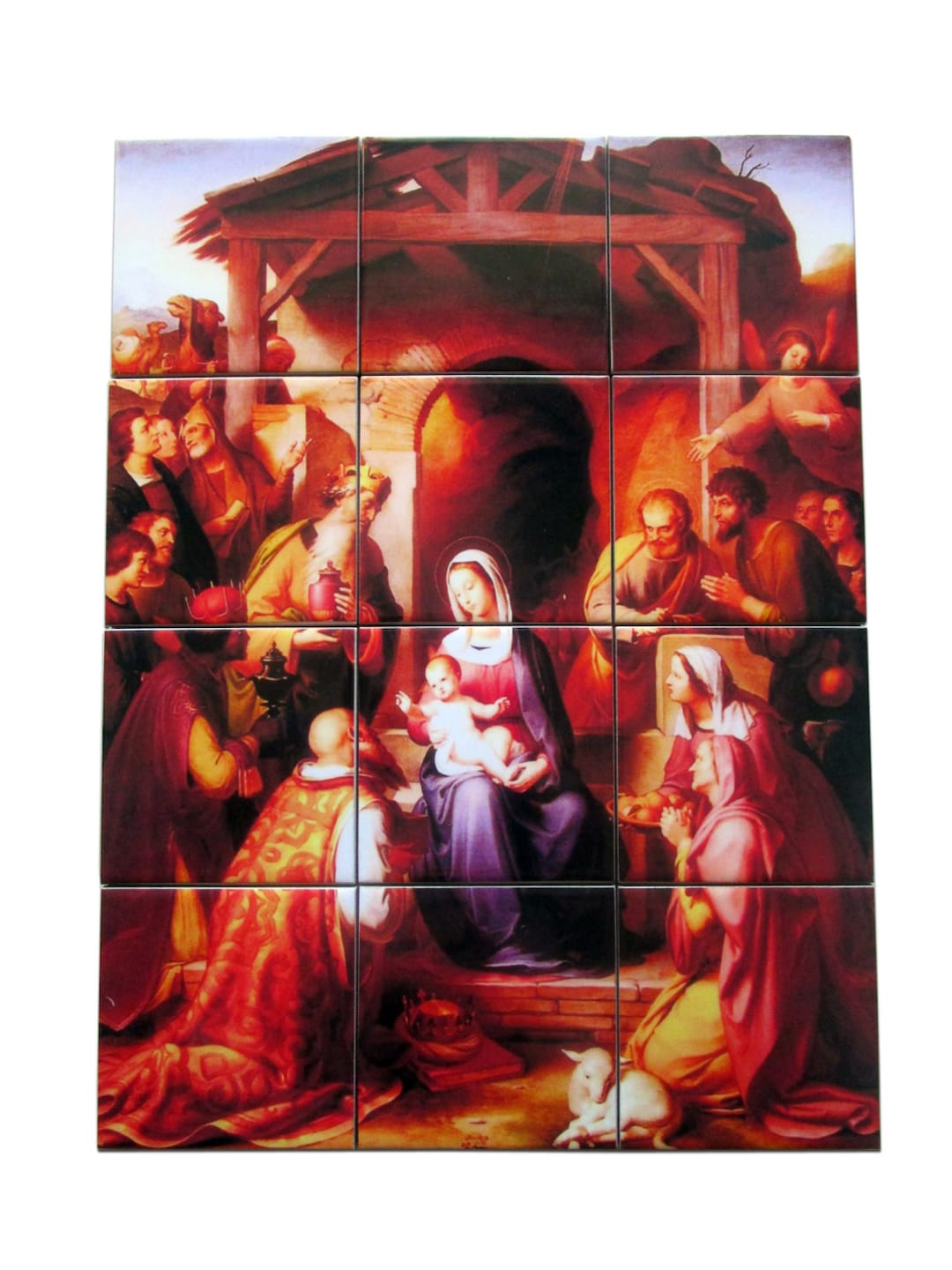 Handmade Nativity Tile Mural: Catholic Christian Wall Art - Etsy