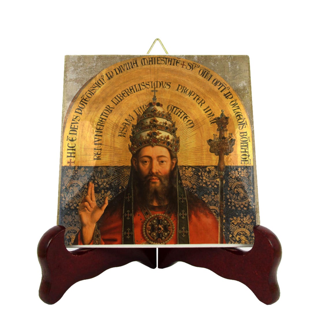 Christ the King Icon: Handmade Catholic Art Tile - Etsy