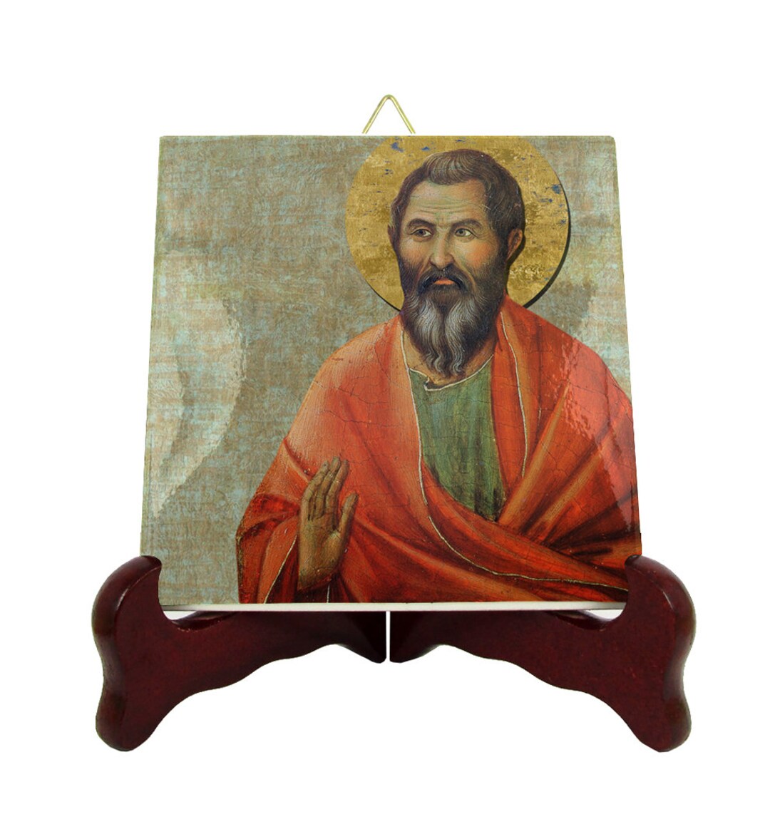 Saint Matthias Icon: Handmade Ceramic Tile, Catholic Art - Etsy