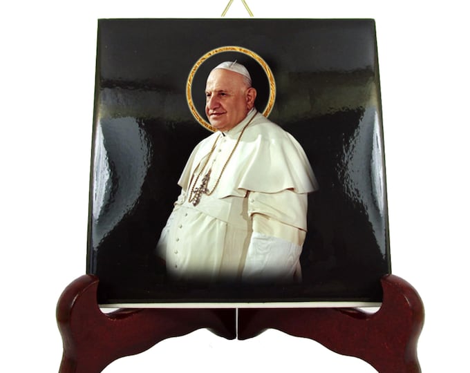 Catholic Saints - Saint Pope John XXIII - Icon on Tile - St John XXIII ...