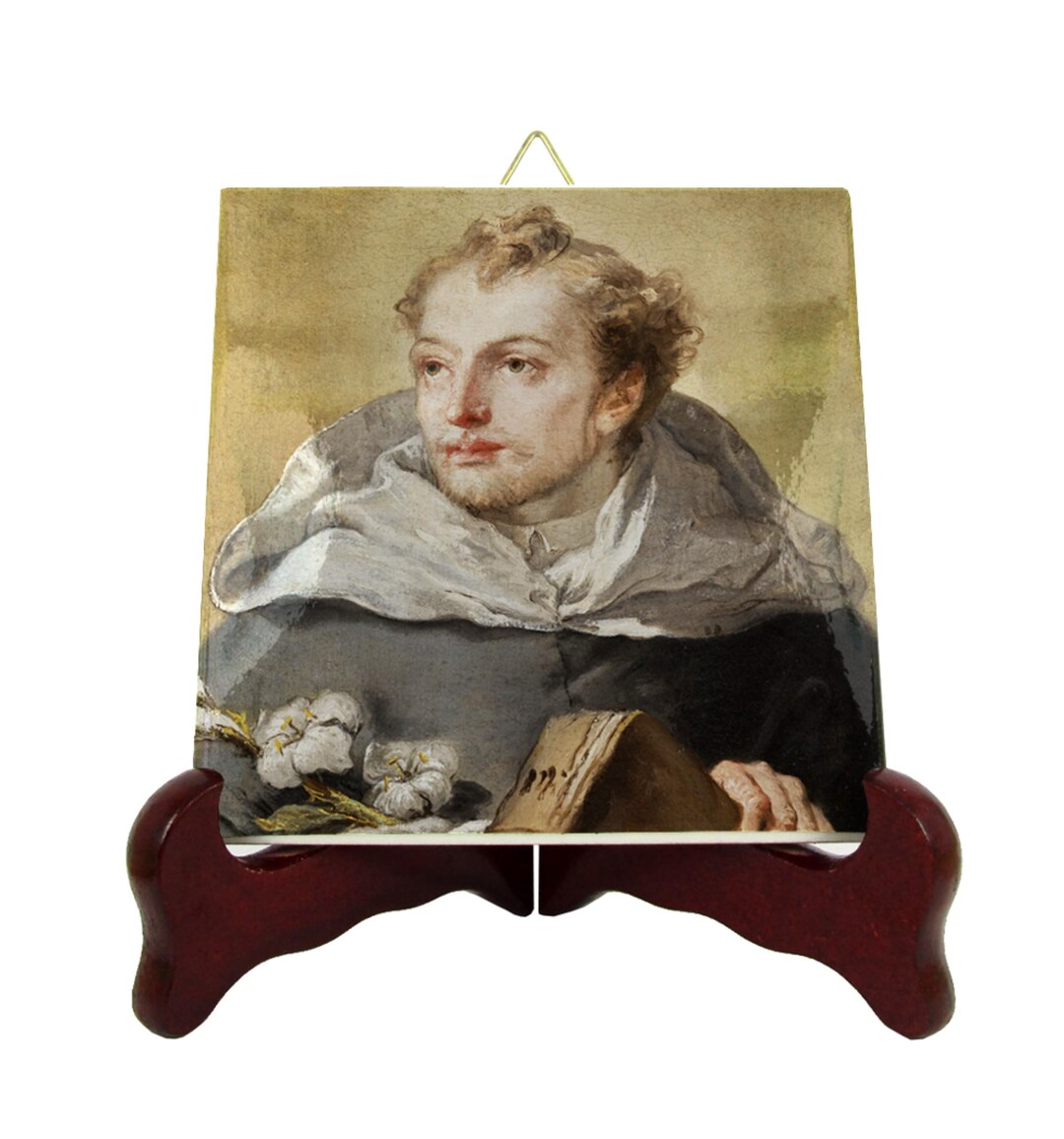 Saint Dominic Icon Tile: Handmade Catholic Art From Italy - Etsy