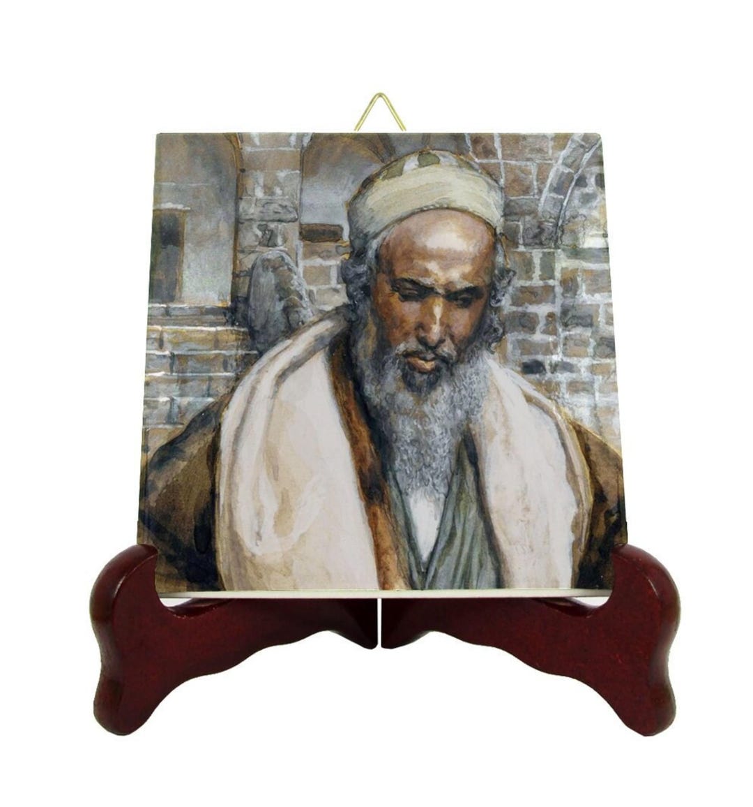 Saint Luke Ceramic Tile Icon: Catholic Saints Art, Handmade in Italy - Etsy