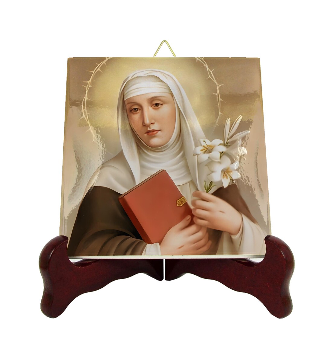 Saint Catherine of Siena Ceramic Tile - Catholic Art, Handmade in Italy ...