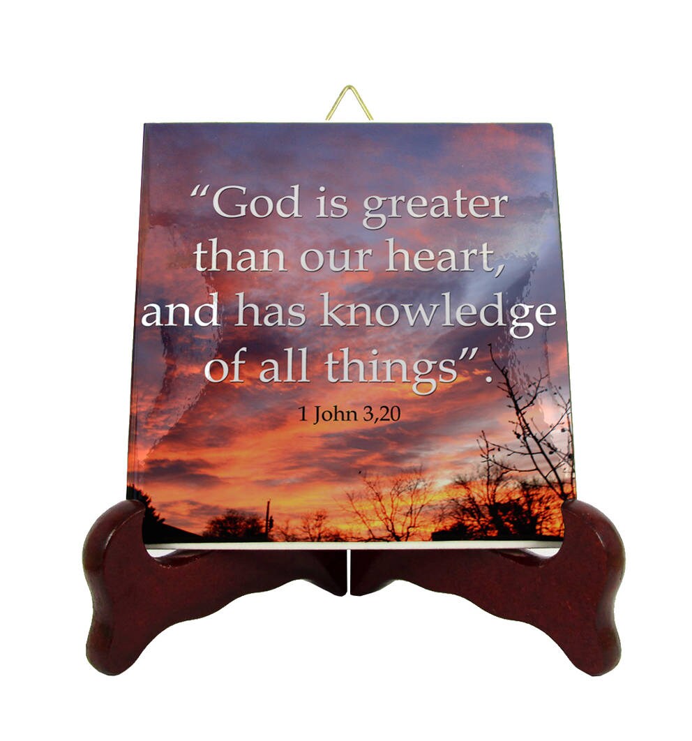 Christian Quote Collectible Ceramic Tile Bible Verse Art | Etsy